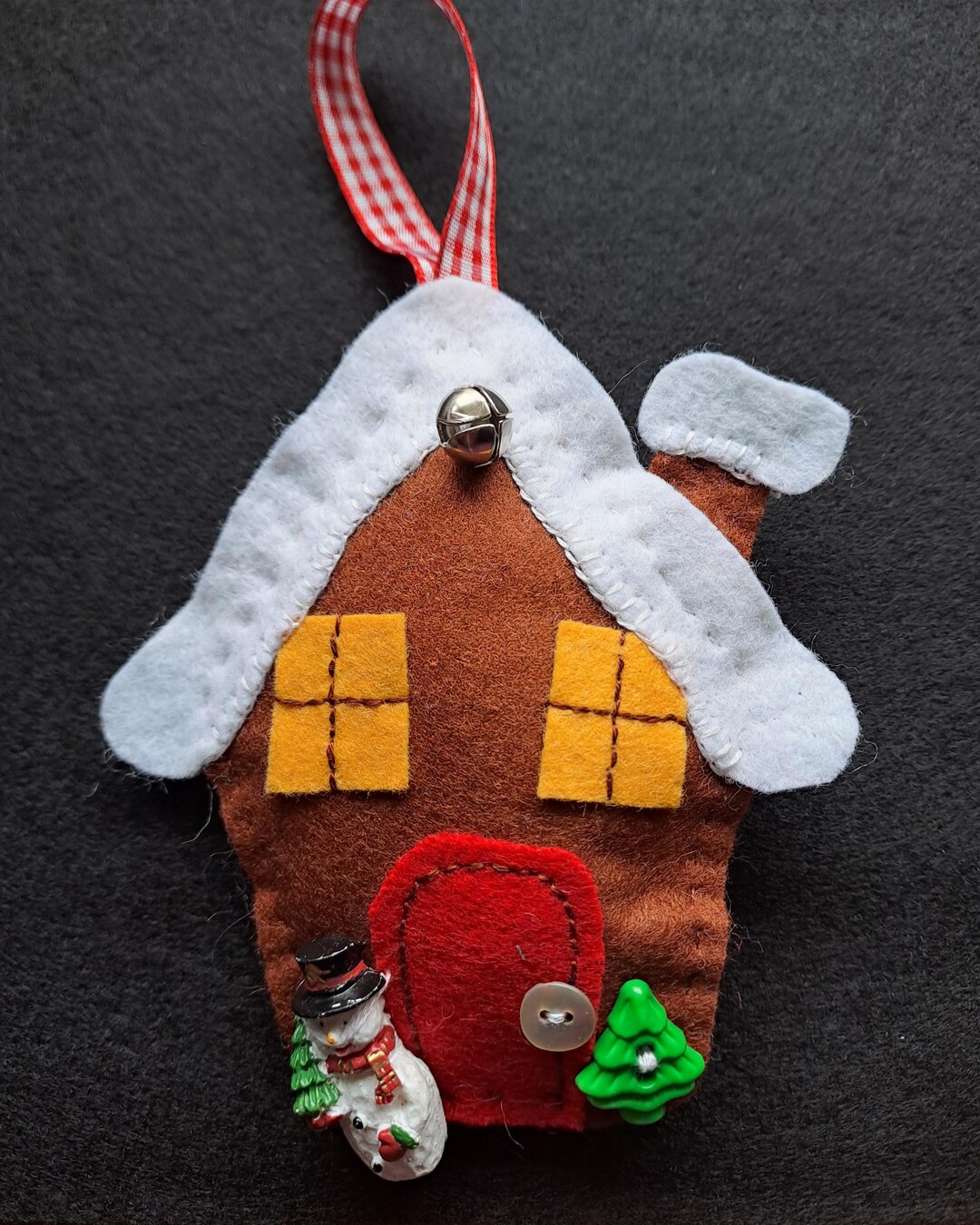 Gingerbread House Felt Ornament Sewing Craft Kit - Etsy