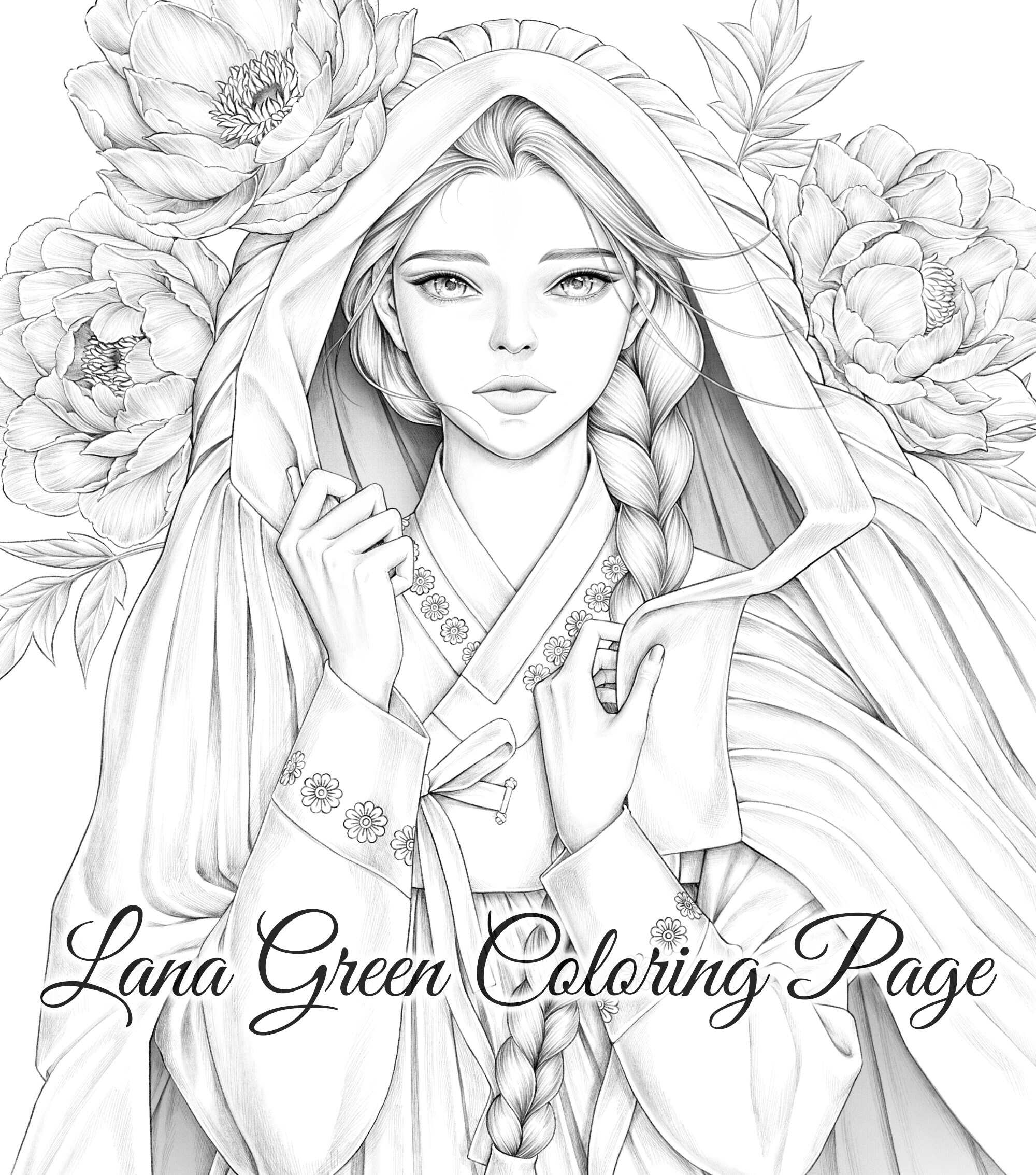 Han Coloring Page for Adults Grayscale Coloring Page - Etsy Canada