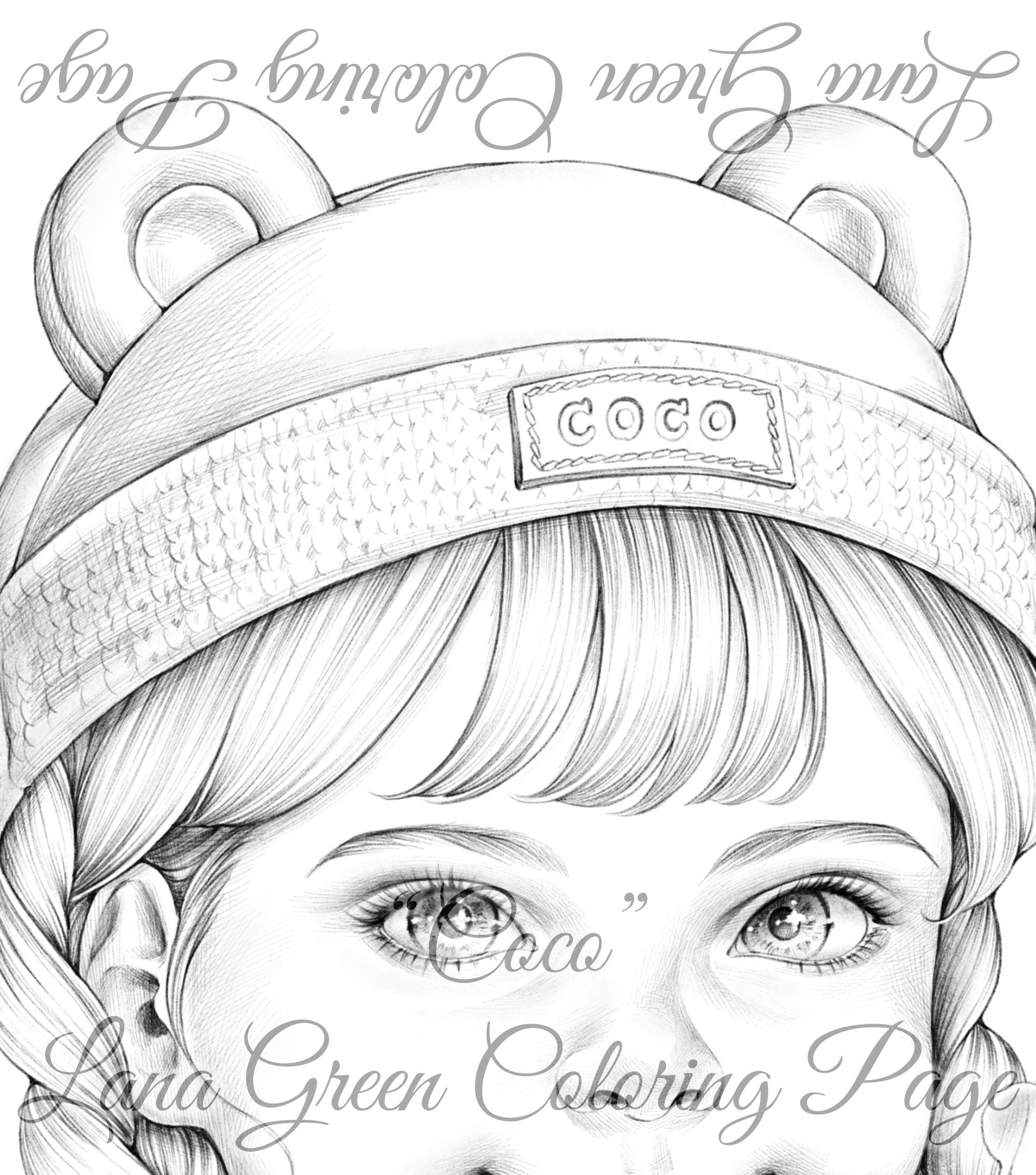 Coco Coloring Page for Adults Grayscale Coloring Page - Etsy Canada