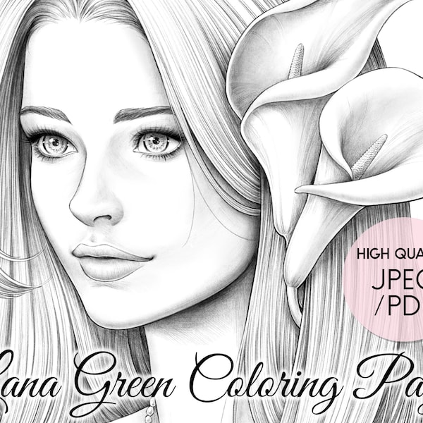Lana Green Coloring Book - Etsy