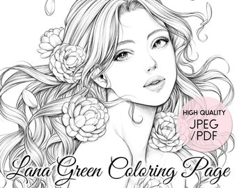 Embrace Coloring Page for Adults Grayscale Coloring Page Instant ...