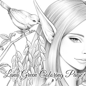 Autumn Coloring Page for Adults Grayscale Coloring Page Instant ...