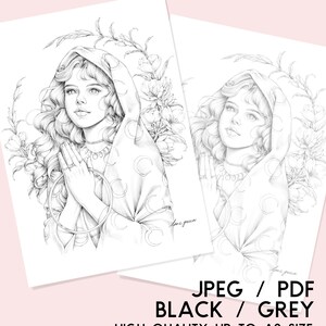 Eclipse Coloring Page for Adults Grayscale Coloring Page Instant ...