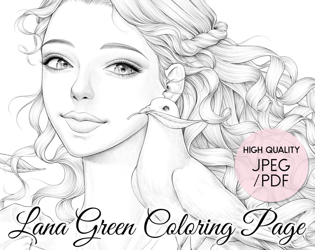 Willow Coloring Page for Adults Grayscale Coloring Page Instant ...