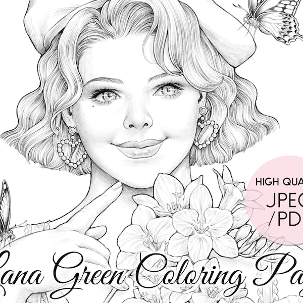 Coloring Pages Lana Green - Etsy