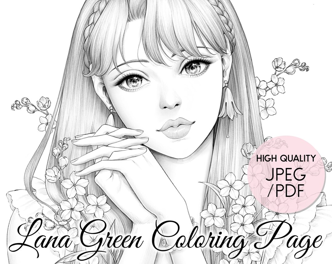 Pure Coloring Page for Adults Grayscale Coloring Page Instant Download ...