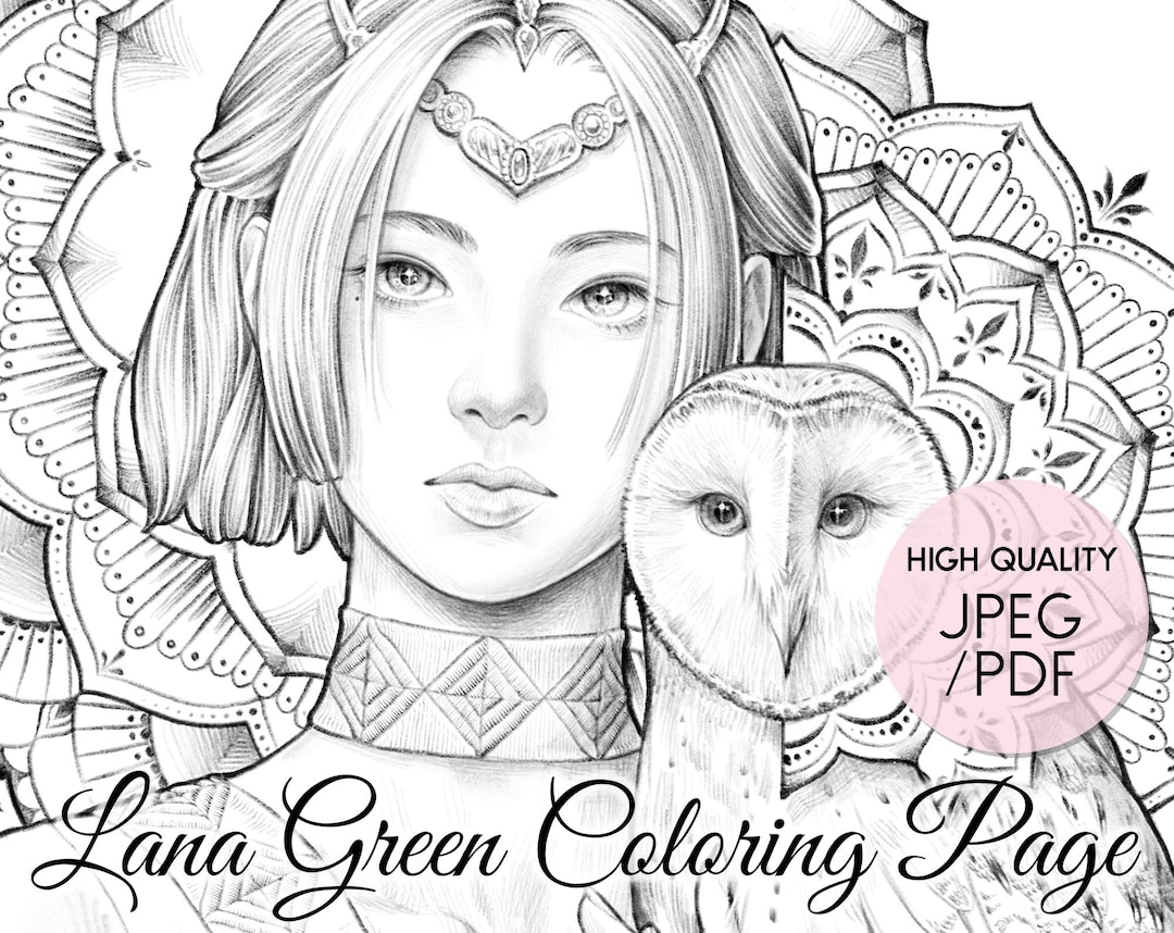 Soul Mate • Coloring Page for Adults • Grayscale Coloring Page ...