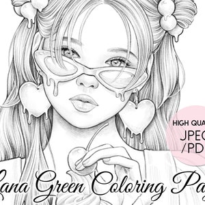 Melting • Coloring Page for Adults • Grayscale Coloring Page • Instant ...