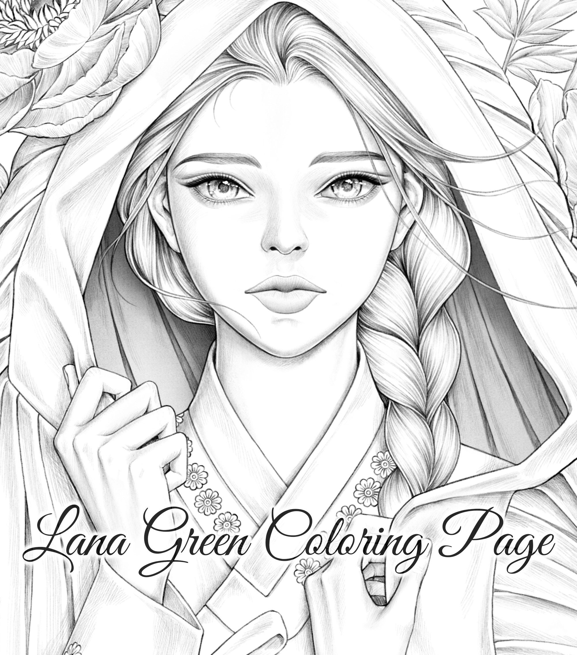 Han Coloring Page for Adults Grayscale Coloring Page - Etsy Canada