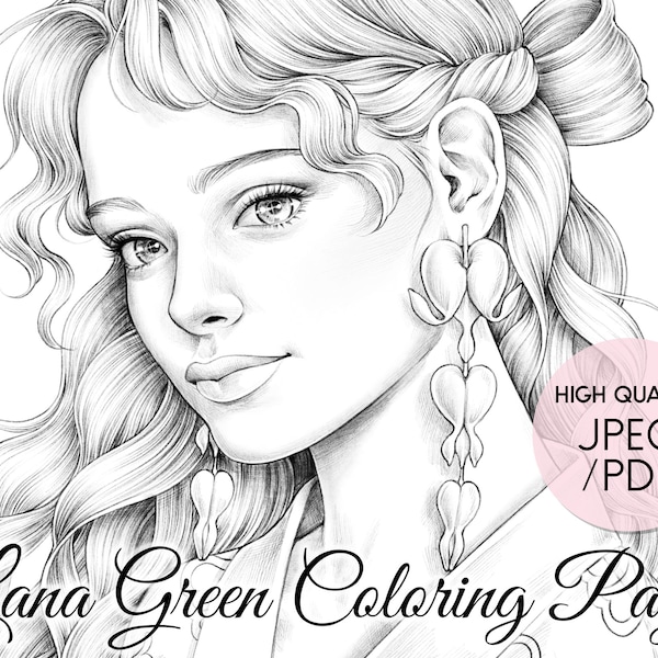 Lana Green Coloring Book - Etsy