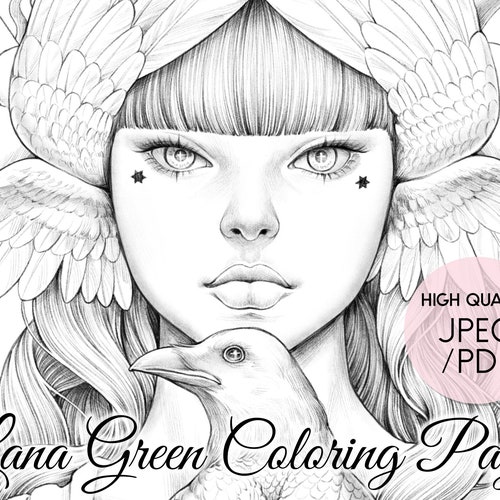 Marina Coloring Page for Adults Grayscale Coloring Page - Etsy