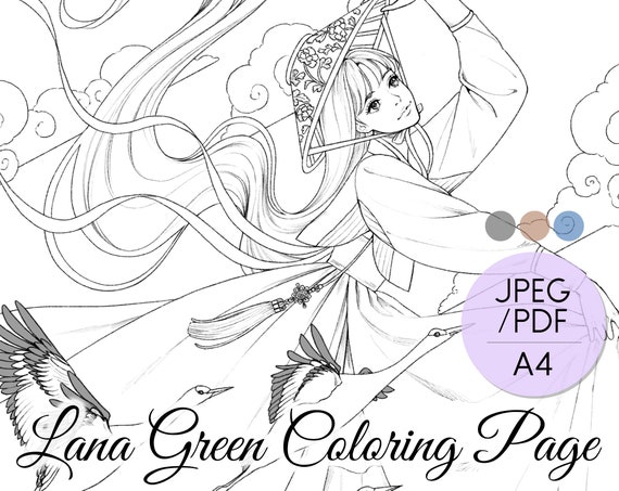 Flight to the East Line Drawing Coloring Page Coloring - Etsy