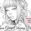 Pure Coloring Page for Adults Grayscale Coloring Page Instant Download ...