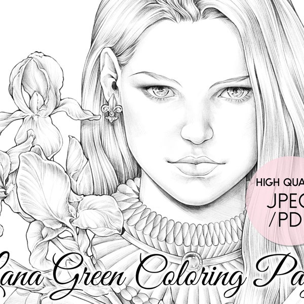 Lana Green Coloring Book - Etsy