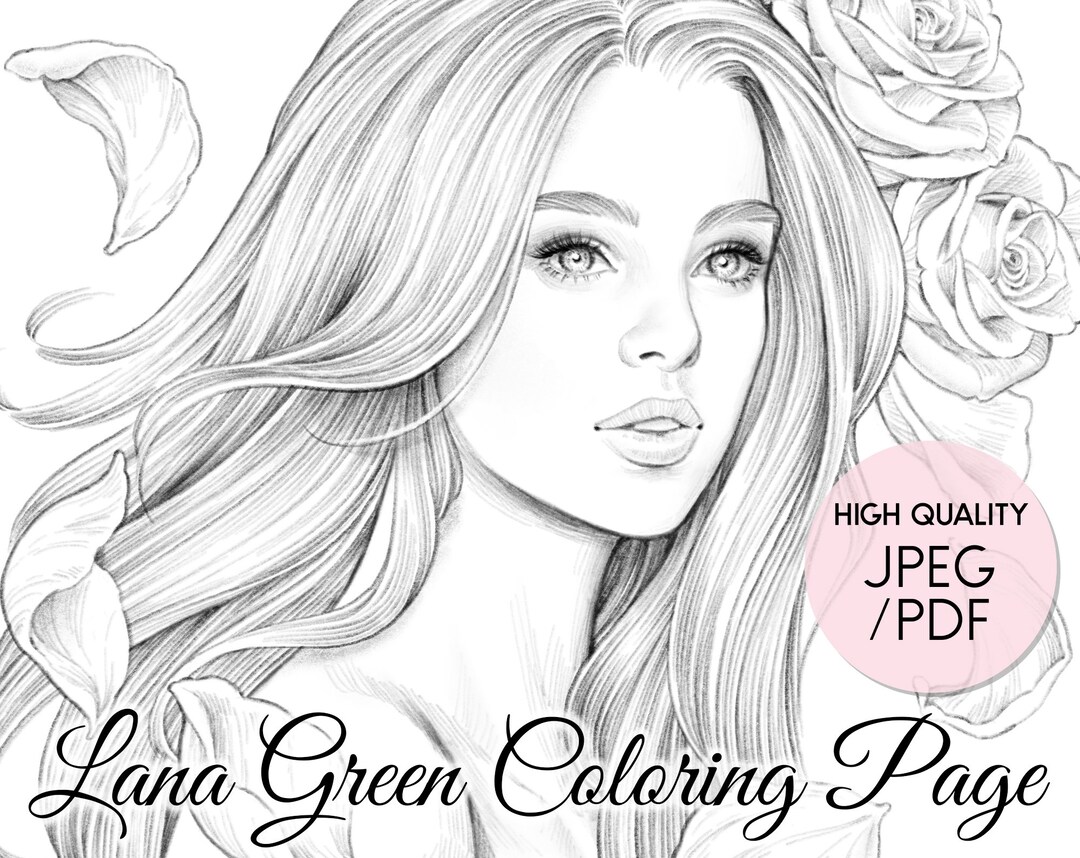 Red Wind • Coloring Page for Adults • Grayscale Coloring Page • Instant ...