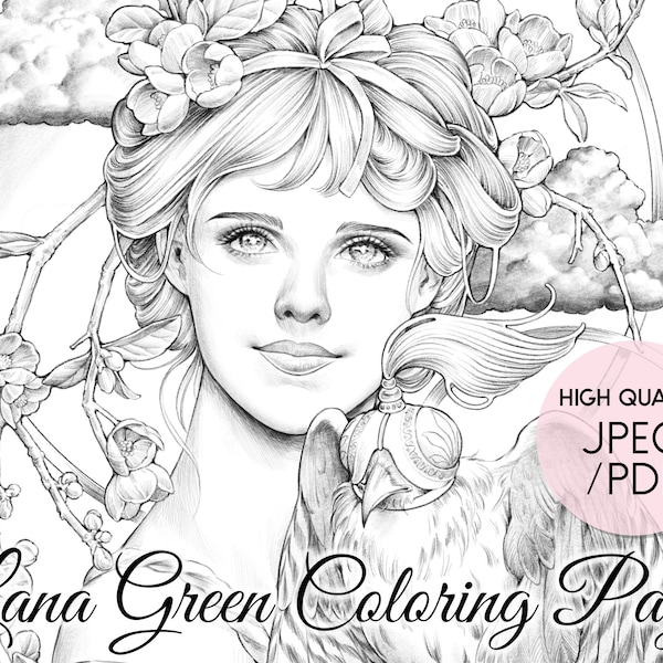 Lana Green Coloring Book - Etsy