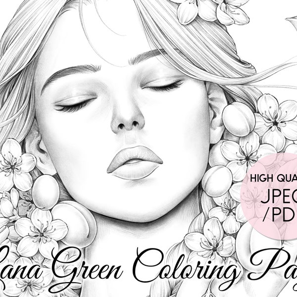 Lana Green Coloring Book - Etsy