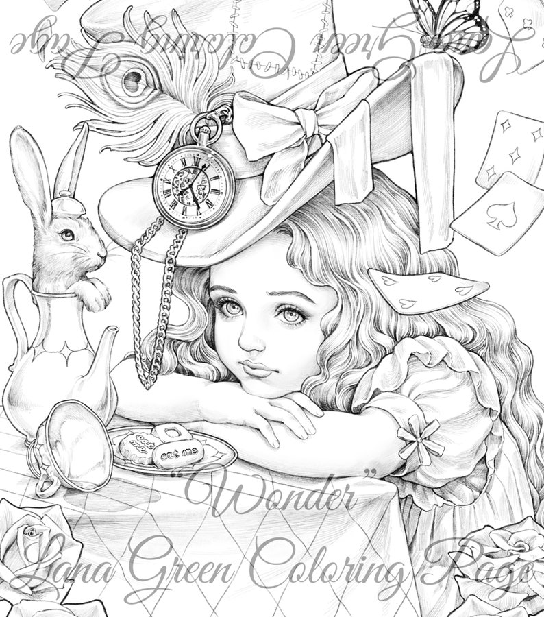 Wonder Coloring Page for Adults Grayscale Coloring Page - Etsy