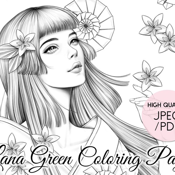 Lana Green Coloring Book - Etsy