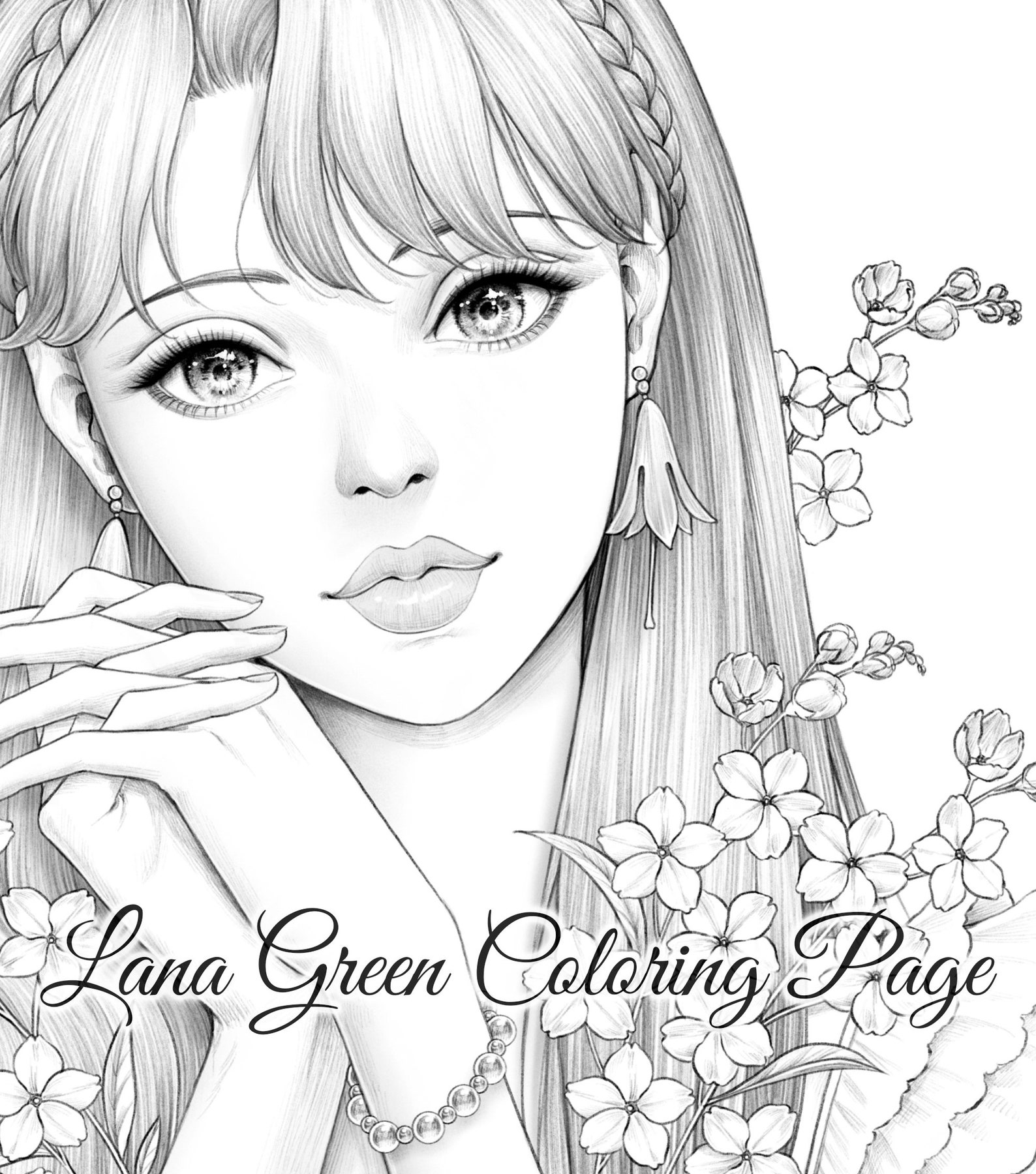 Pure Coloring Page for Adults Grayscale Coloring Page - Etsy