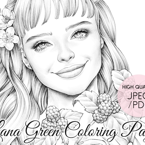 Sassy Coloring Page for Adults Grayscale Coloring Page - Etsy