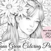 Pearly Coloring Page for Adults Grayscale Coloring Page Instant ...
