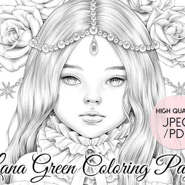 Lana Green Coloring Book - Etsy