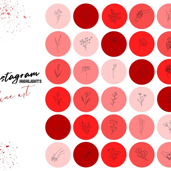 Red Instagram Highlights Etsy red-instagram-highlights-etsy