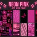 UPDATED 600+ Neon Pink App Icon Pack - Custom Home Screen - iPhone ...