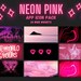 UPDATED 600+ Neon Pink App Icon Pack - Custom Home Screen - iPhone ...