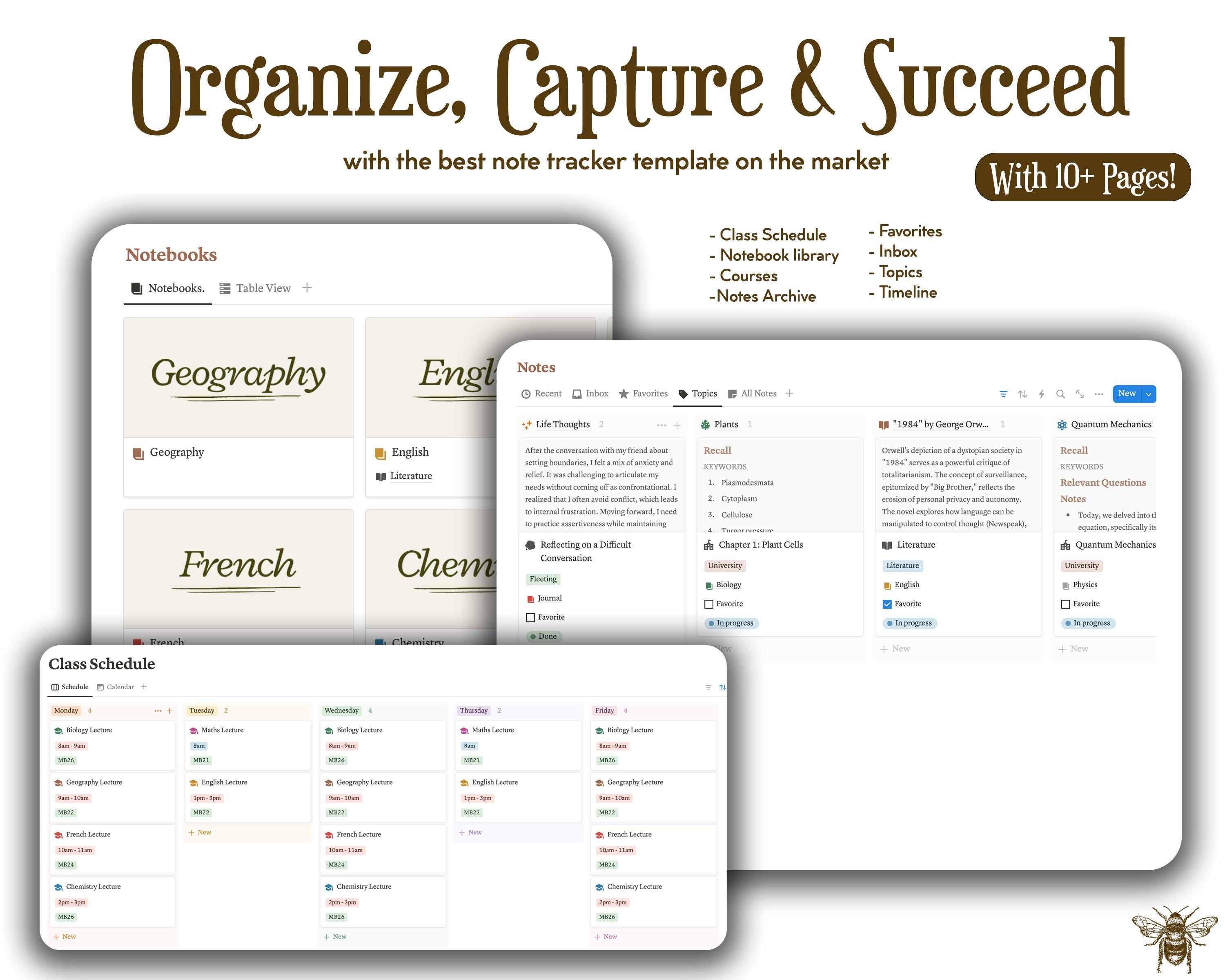 Notion University Template Academic Notion Template Student Notion ...