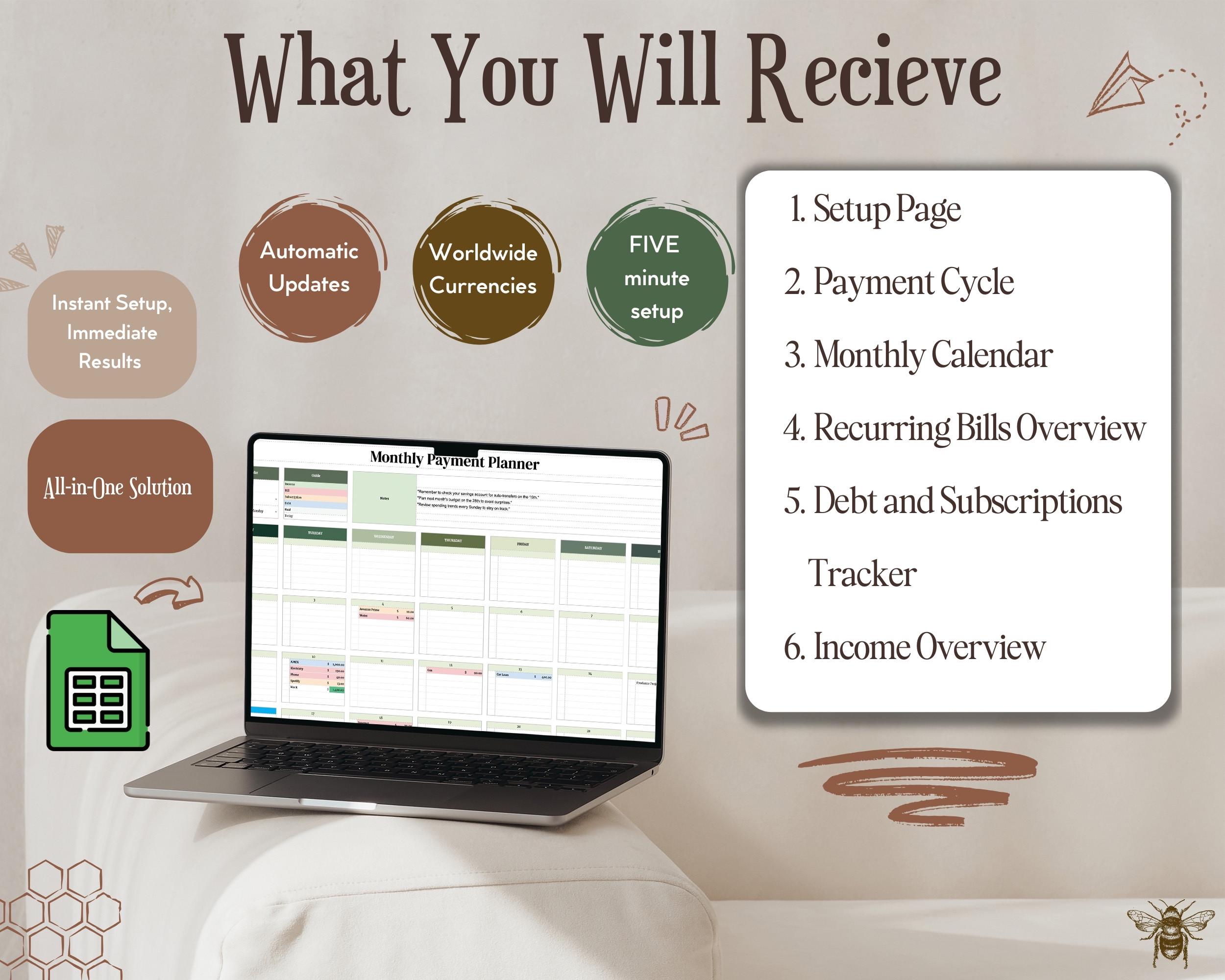 Bill Tracker, Monthly Bill Tracker, Medical Bill Tracker, Bill Tracker ...