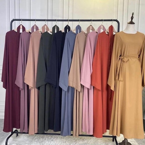 Under Abaya Dress High or Low Neck Bodycon Dress - Etsy