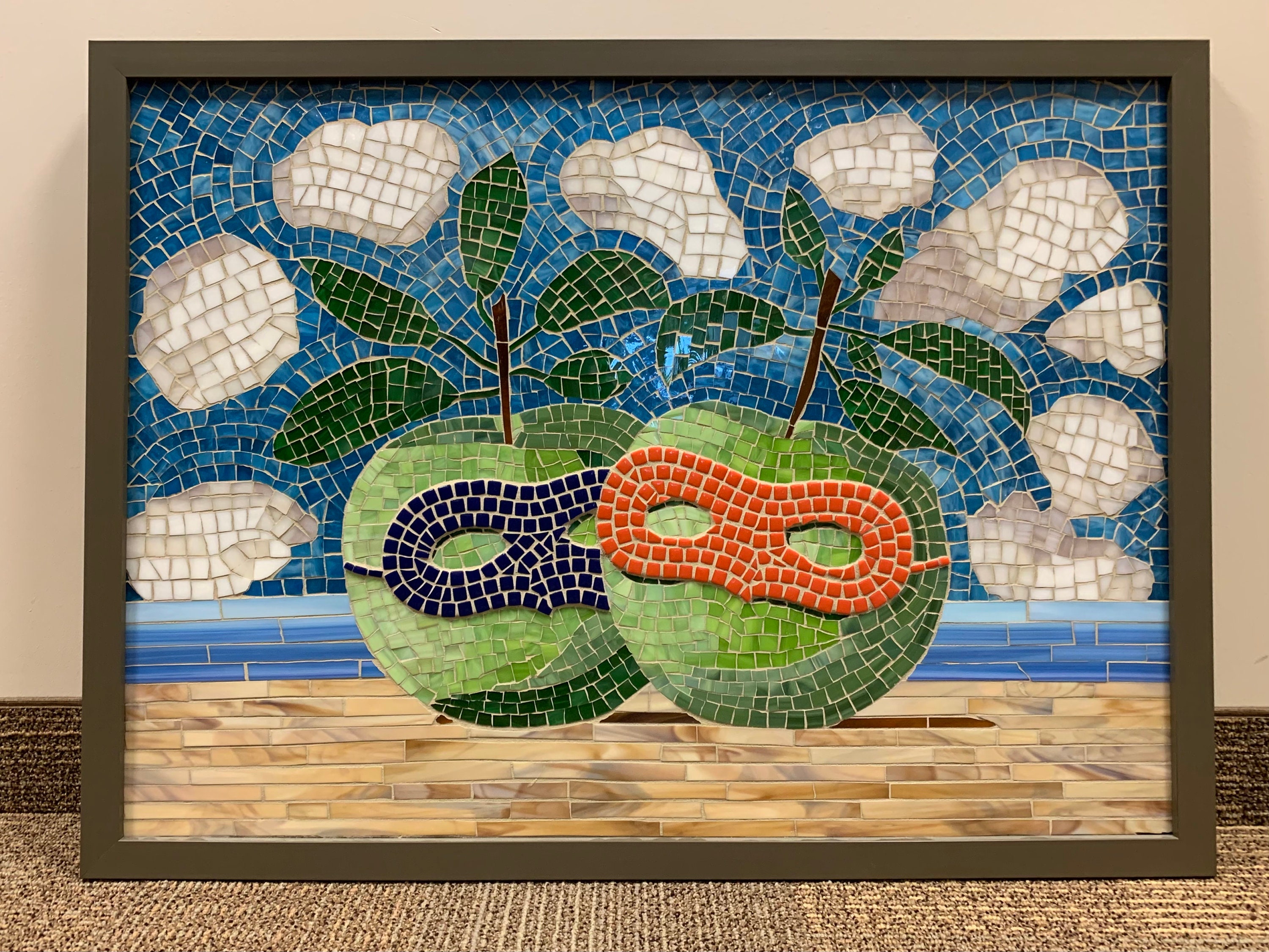 Masked Apple Mosaic Art - Etsy.de