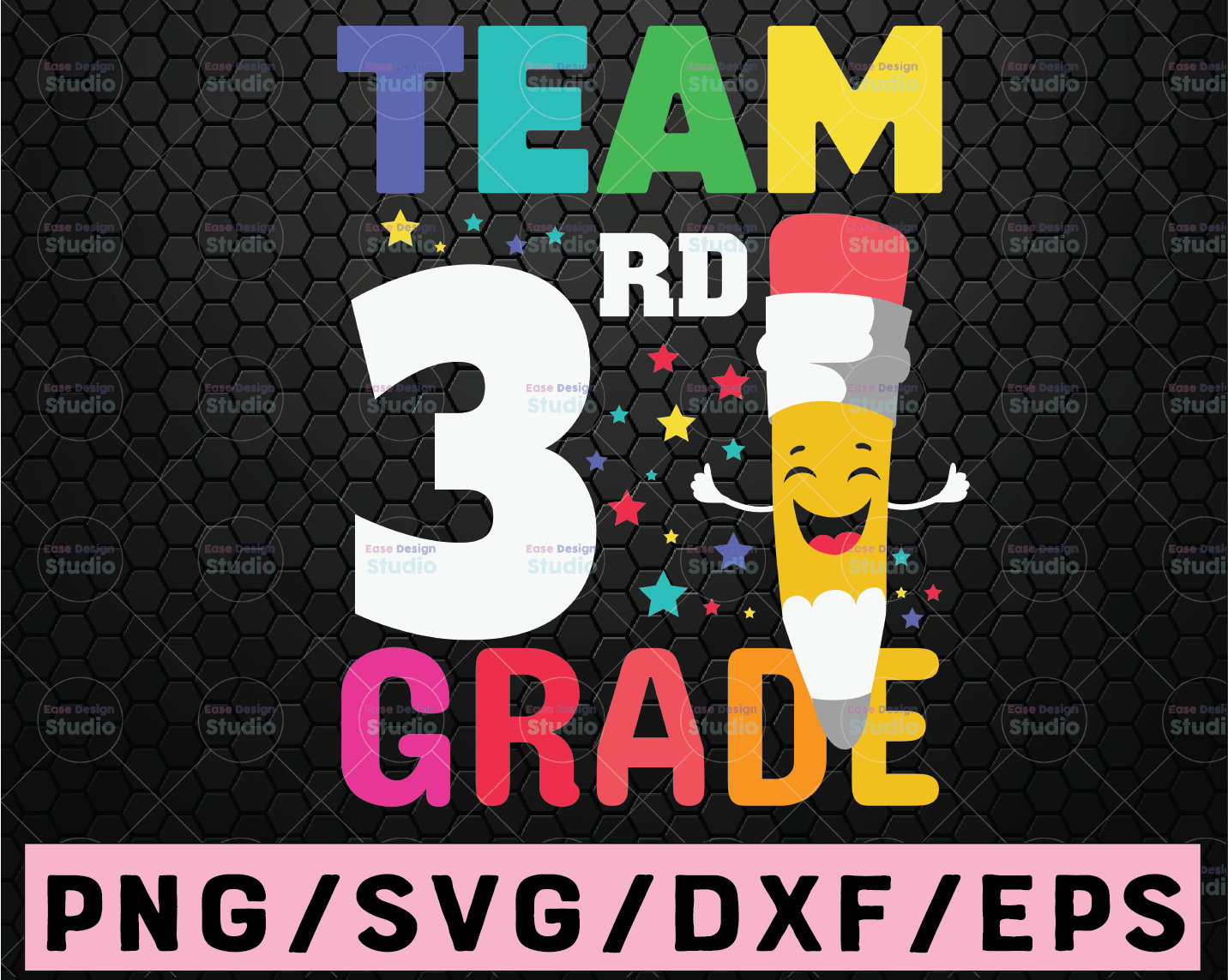 Team 3rd Grade SVG Third Grade Team svg Back to School svg | Etsy