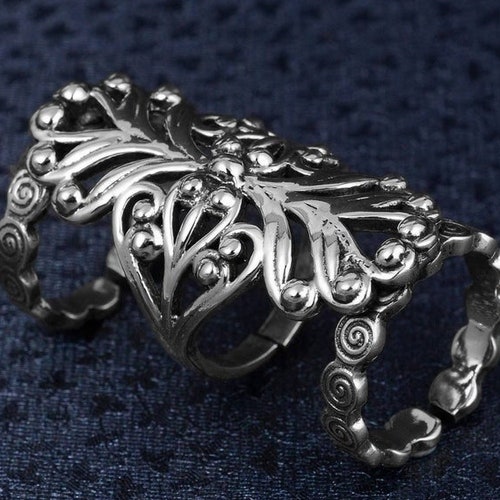 Arthritis Finger Splint for Both Joints Ring Adjustable Brass - Etsy