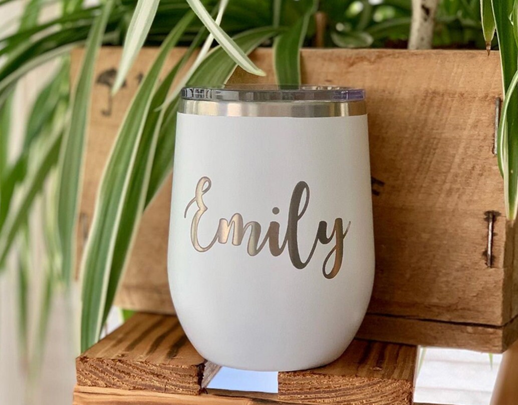 Personalized Wine Tumbler Custom Wine Glasses Insulated Wine Etsy