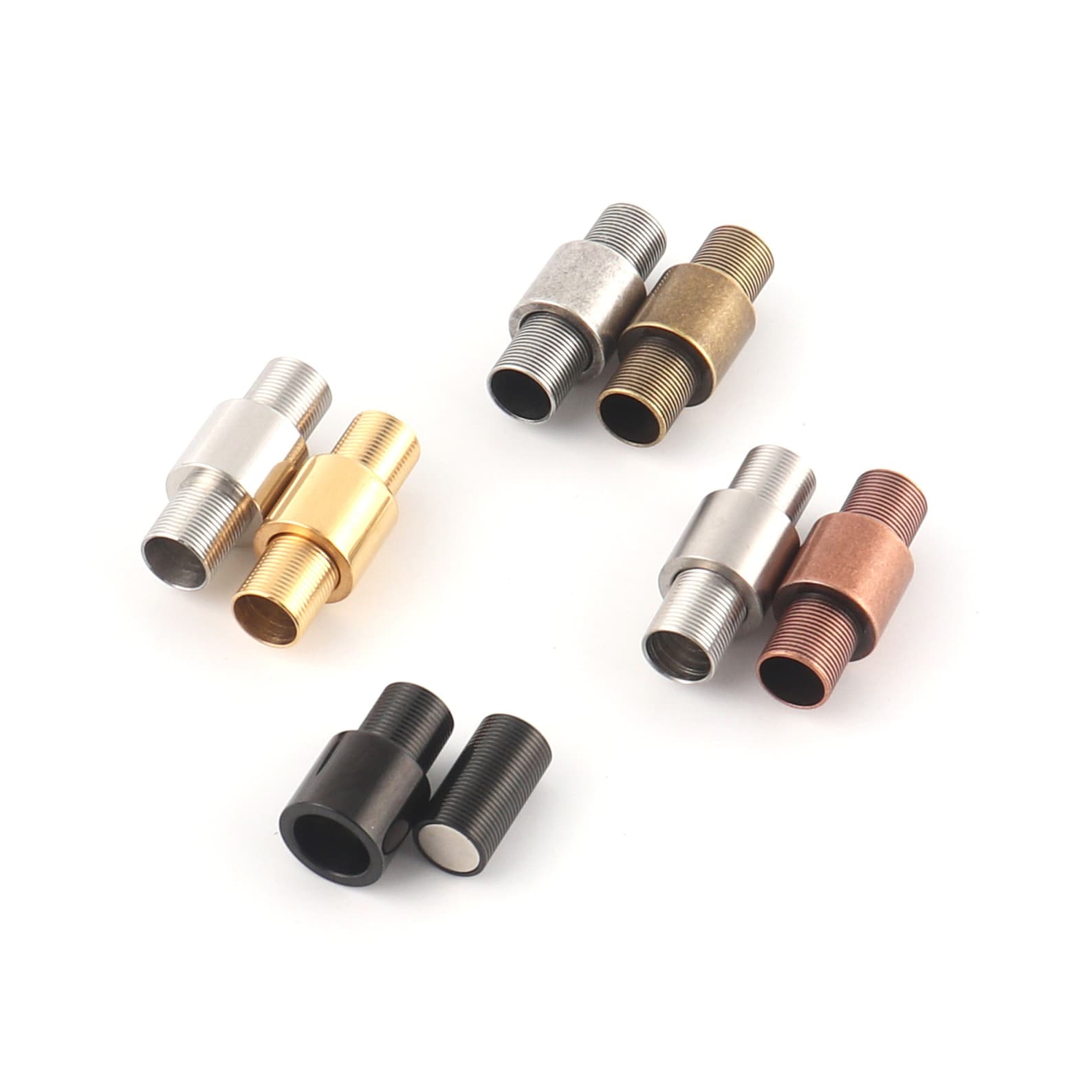 Personalized Magnetic Clasps for Leather Bracelet,custom Stainless ...