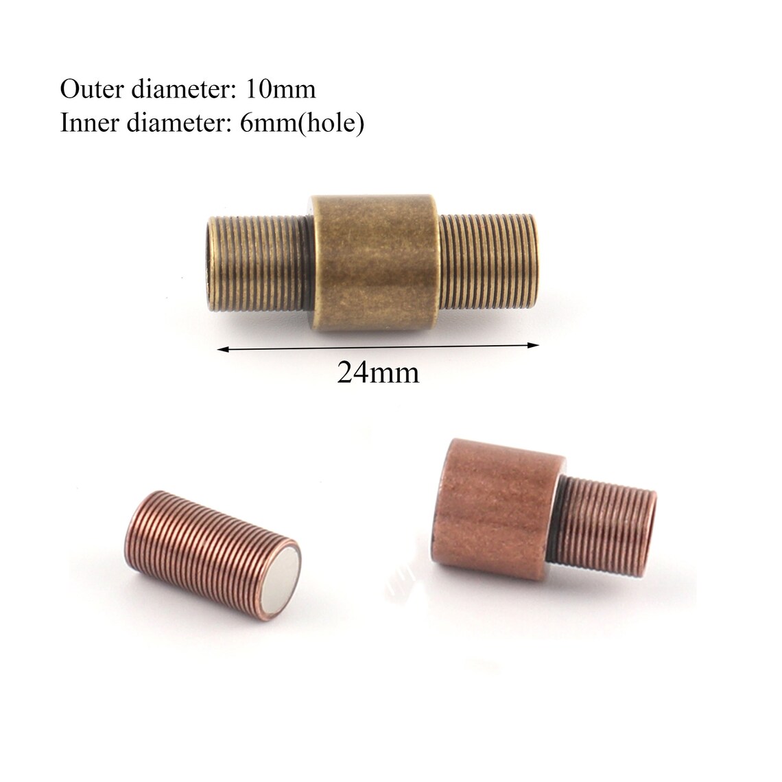 Personalized Magnetic Clasps for Leather Bracelet,custom Stainless ...