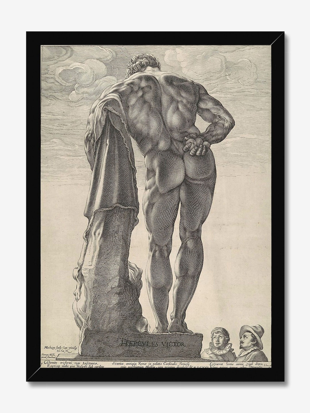 Farnese Hercules Hendrick Goltzius Fine Art Print A3 A4 A5 Classical Art Home 260gsm Premium ...