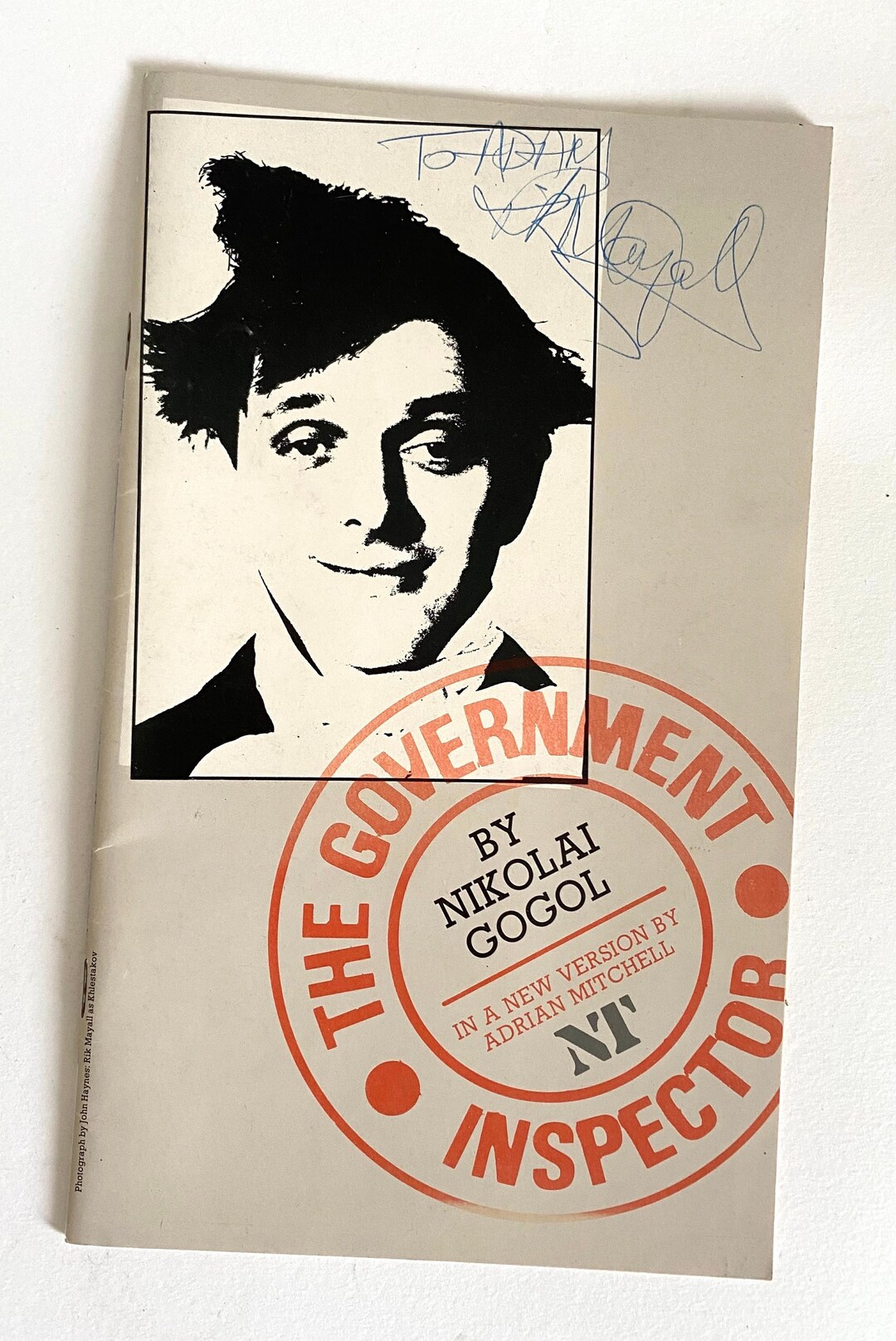Signed Theatre Programme Rik Mayall Television Celebrity Memorabilia ...