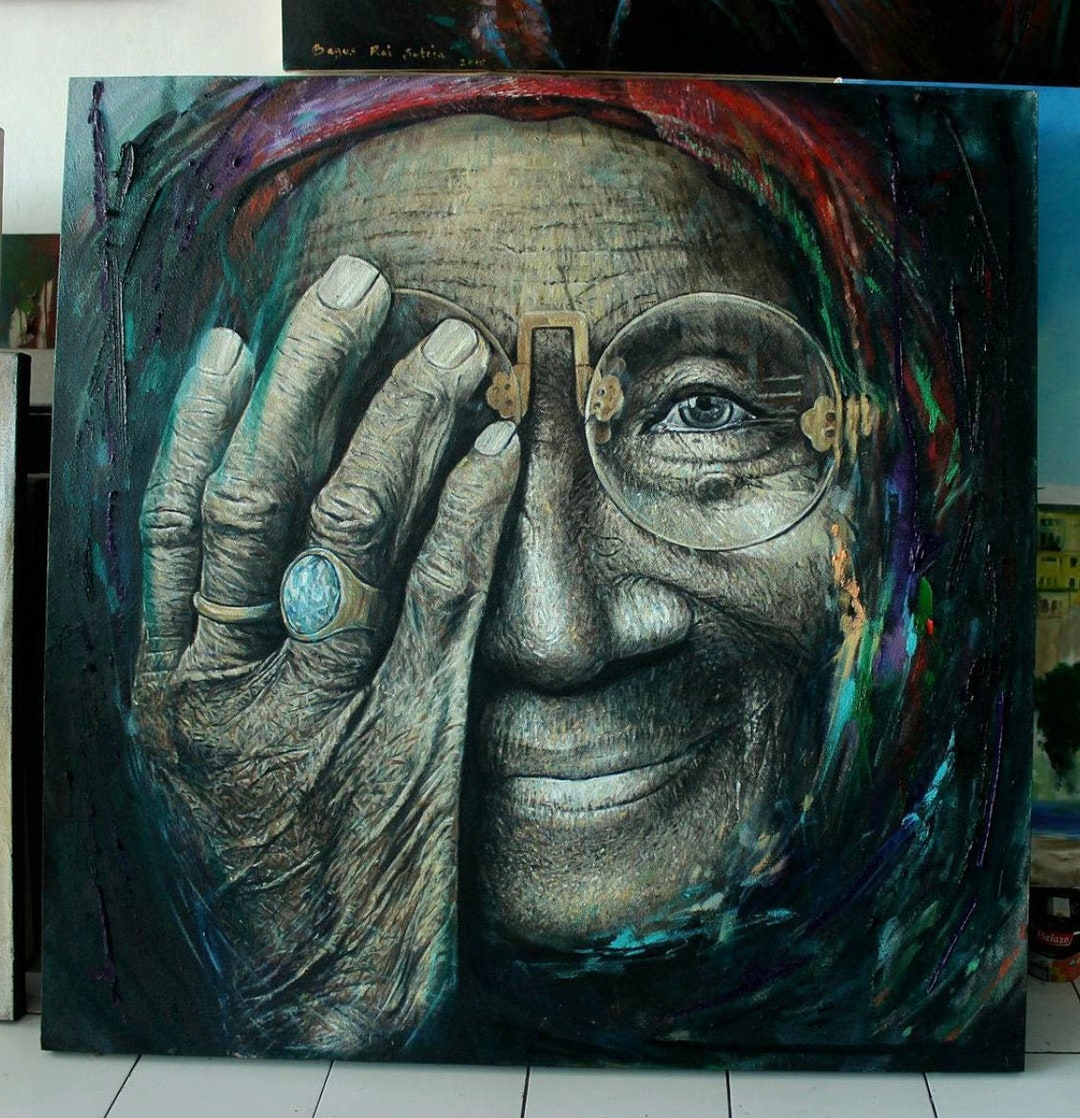 Extra Large ORIGINAL Masterpiece Painting, ACRYLIC Oil Canvas, Handmade ...