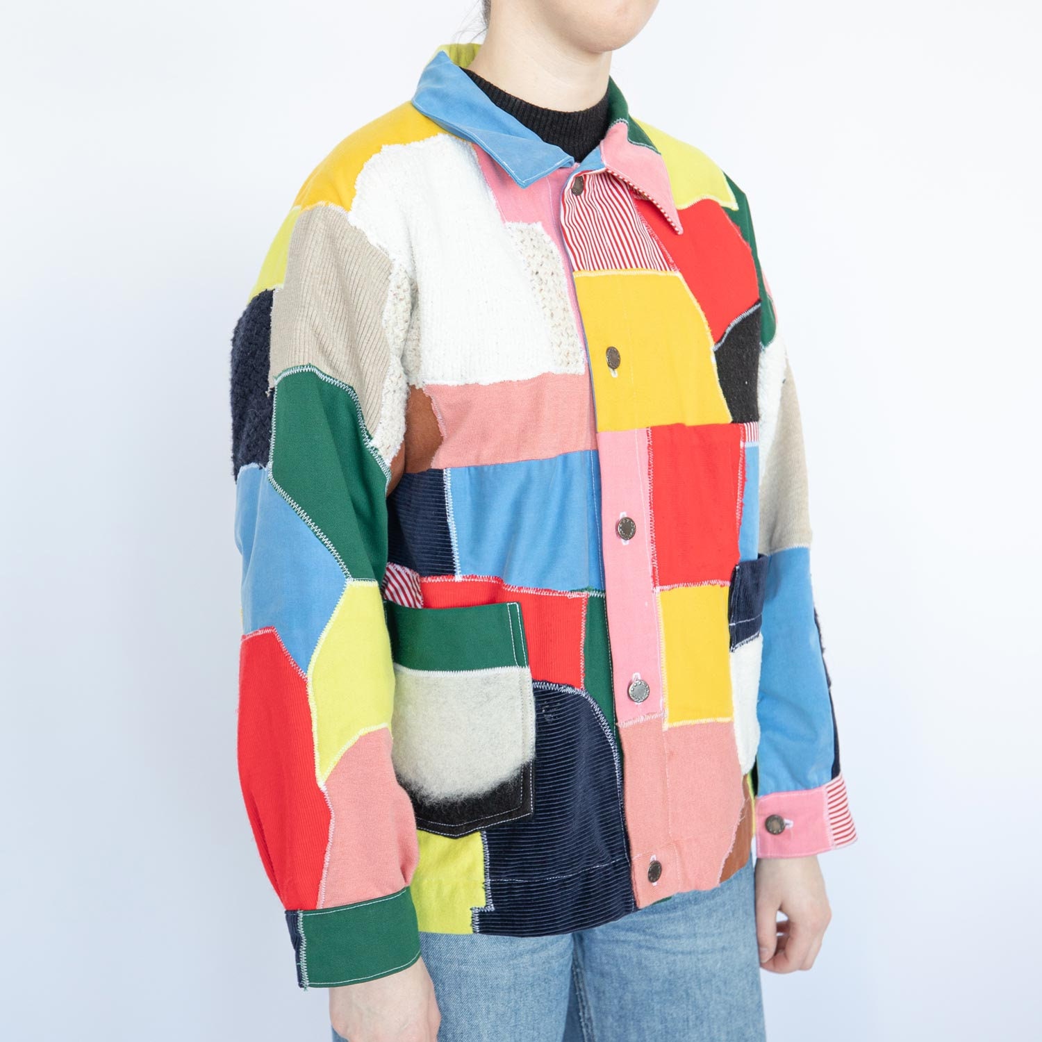 Patchwork Jacket. Minimal Waste. Recycled. Upcycling. Unique. Original ...