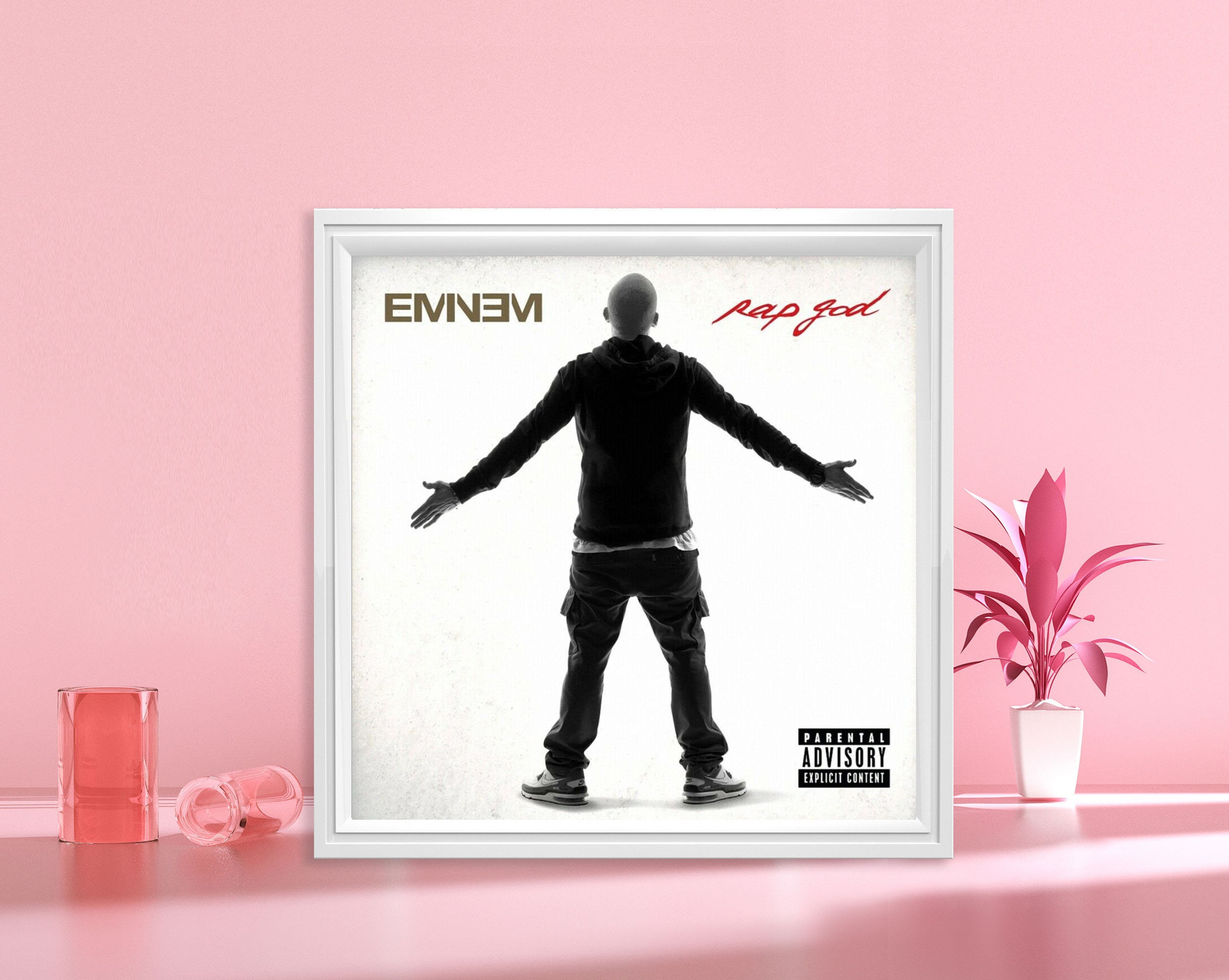 Rap God Eminem Album Cover Poster Silk Art Poster 12x12inch | Etsy