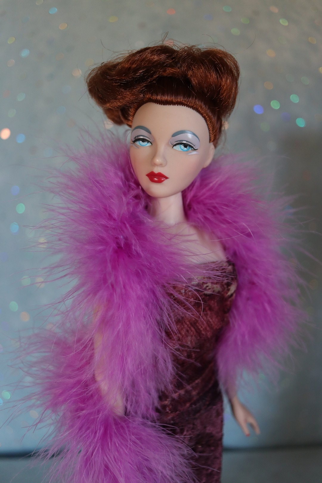 Feather BOA for Doll - 16" Tonner Deja Vu Gene Sybarite Kish BJD Ficon ...