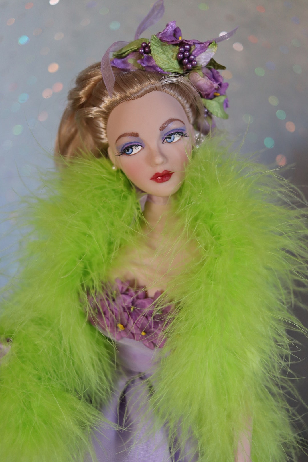 Feather BOA for Doll - 16" Tonner Deja Vu Gene Sybarite Kish BJD Ficon ...