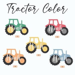 Custom Farm Tractor Wooden Sign, Personalized Name Sign for Baby Boy ...