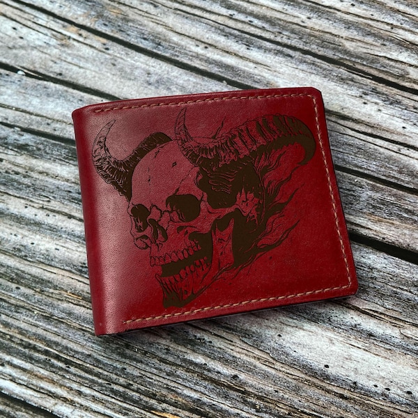 Skull Wallet - Etsy