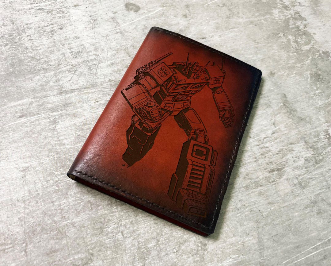 Orion Pax Leather Handmade Wallet, Transformers Leather Gift Ideas ...