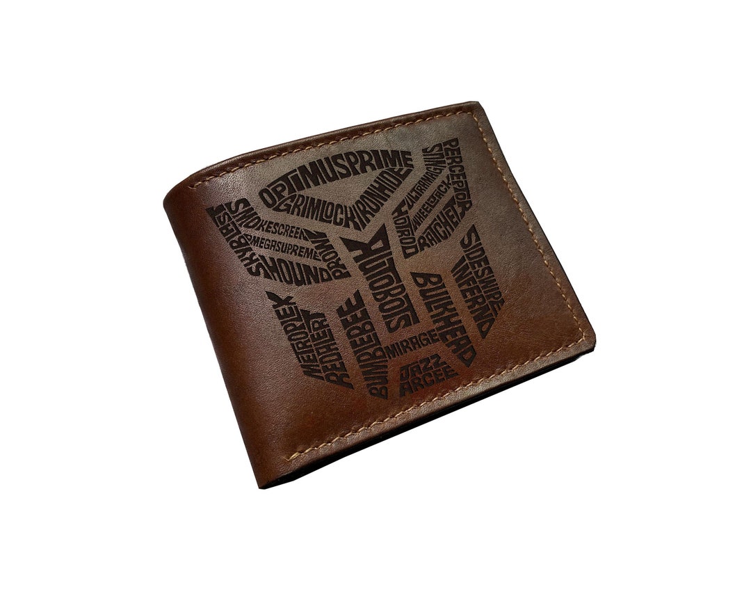 Autobots Logo Genuine Leather Wallet, Personalized Gift - Etsy
